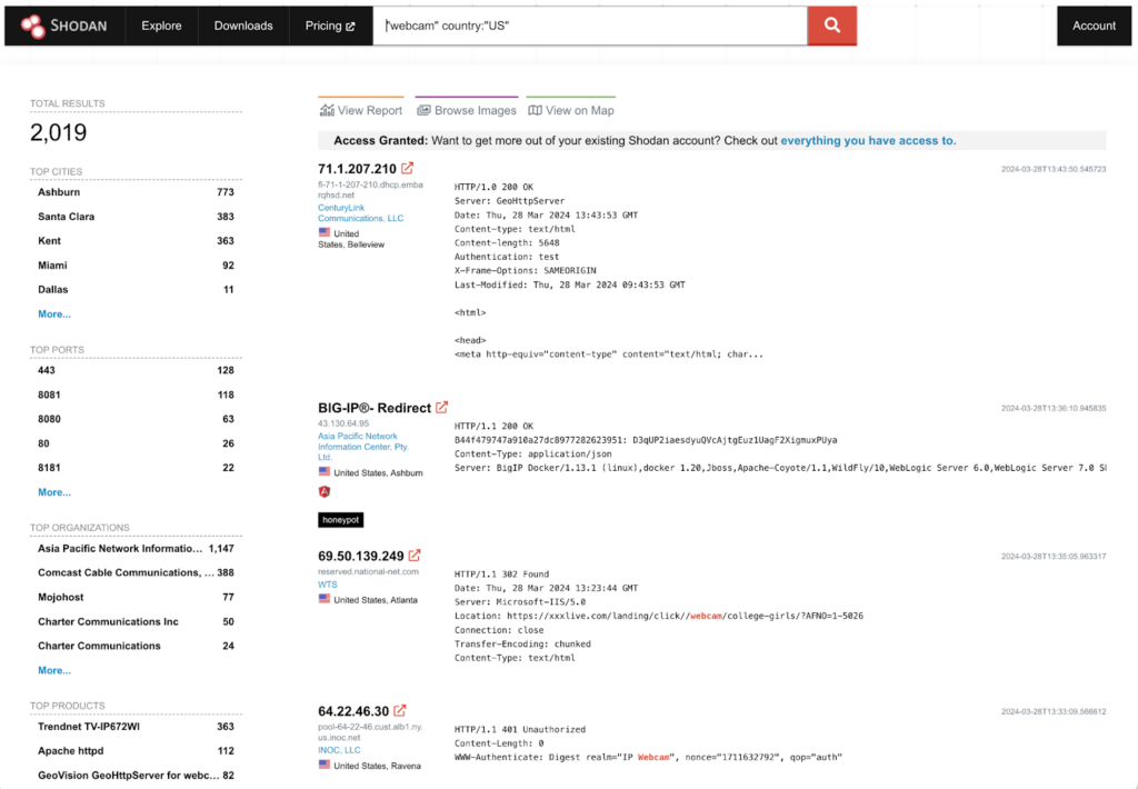 Leveraging Shodan for Security Research - Query