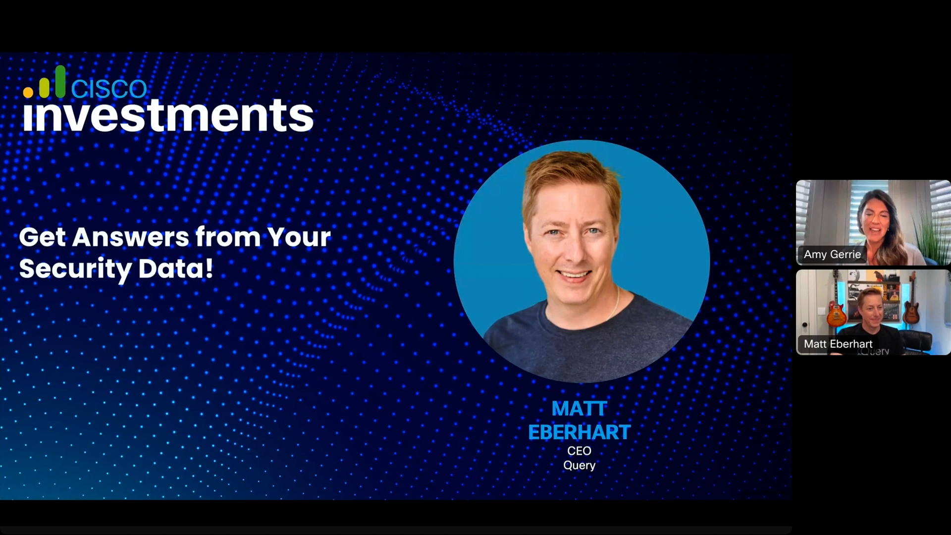 Cisco Investments Navigating Emerging Technologies — AI for Security: Matt Eberhart - Query